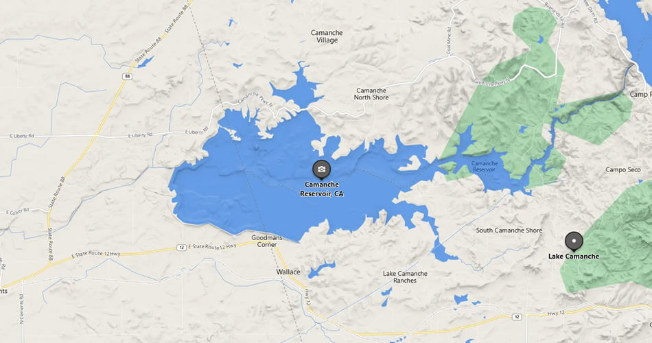 Lake Camanche - Guide to Lake Camanche Fishing and Tourism